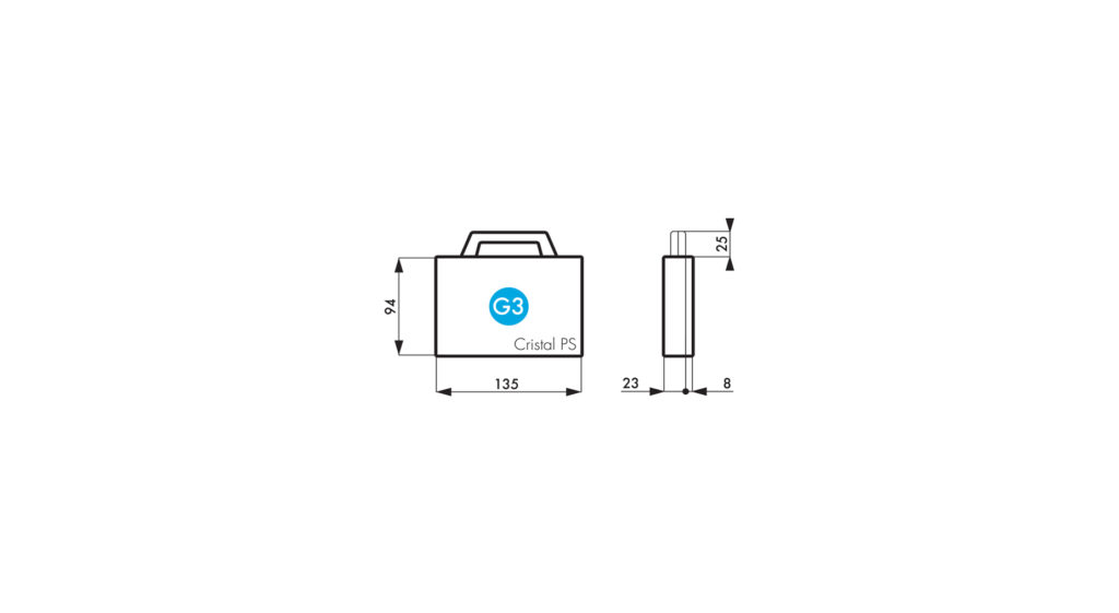 Mini-mallette transparente G3 - Eplasticase